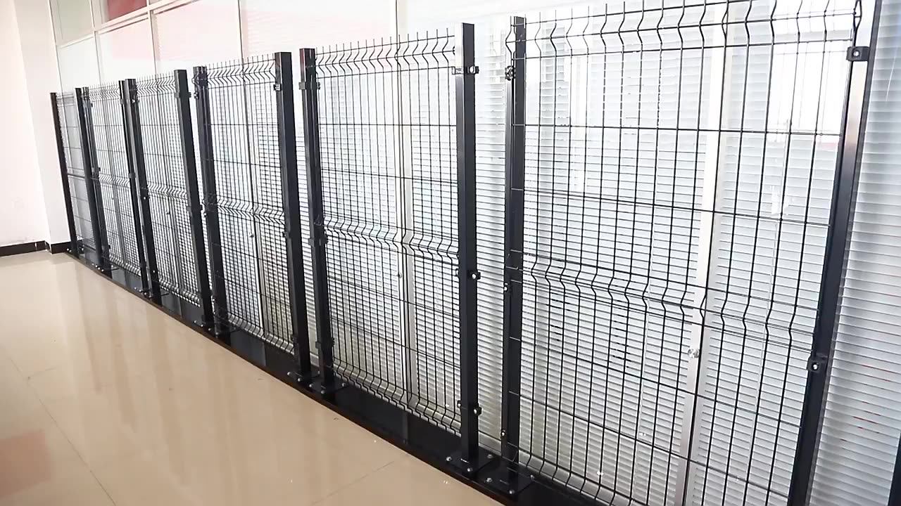 3d Triangle Wire Mesh Panels Easily Assembled Outdoor Galvanized Fence ...