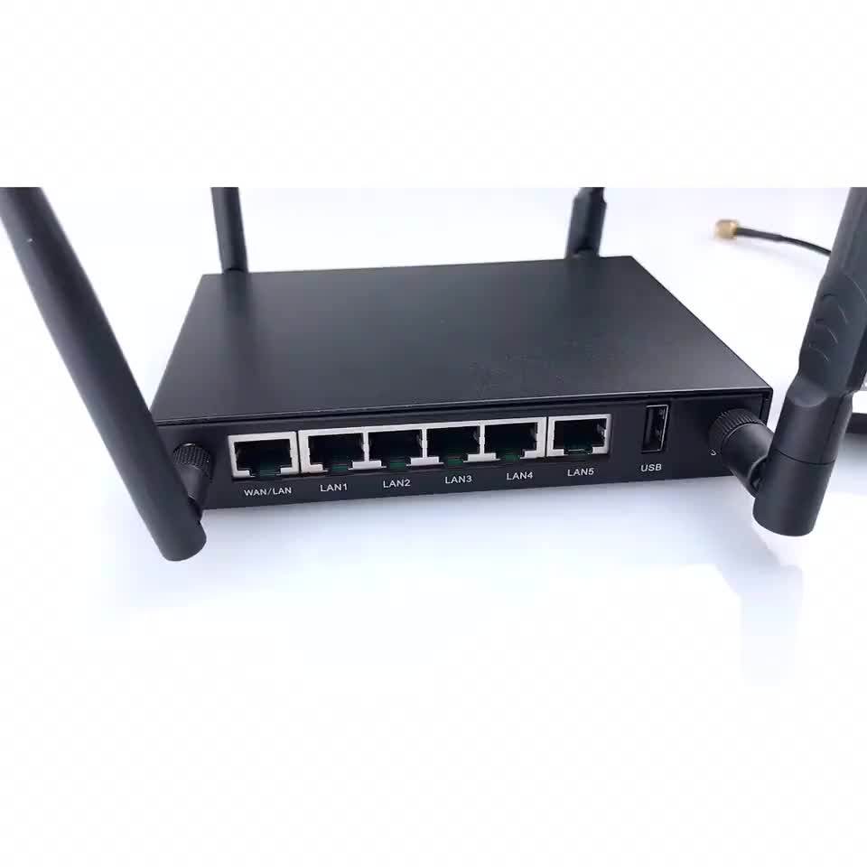 4 External Antenna 2.4&5ghz Dual Band 3g 4g Wifi Range Wireless Router ...