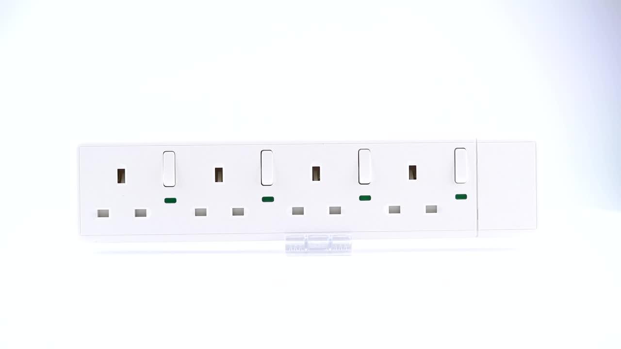 13a British 3 Gang Extension Cord Socket With Individual Switch And ...