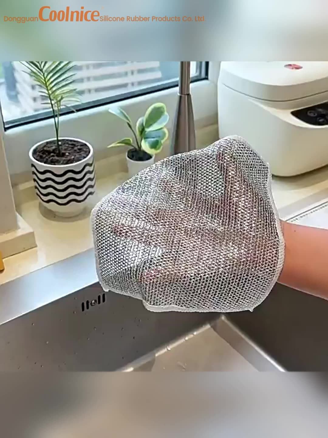 Newest Wet And Dry Cleaning Cloths Wire Rags Dishcloth With Non-oil ...