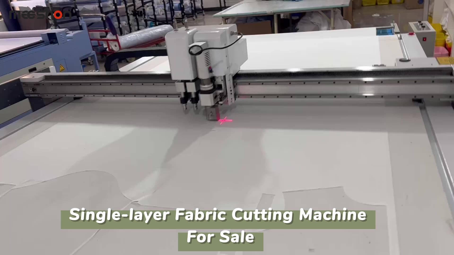 Meeshon Automatic Cnc Digital Oscillating Knife Apparel Shirt Fabric ...