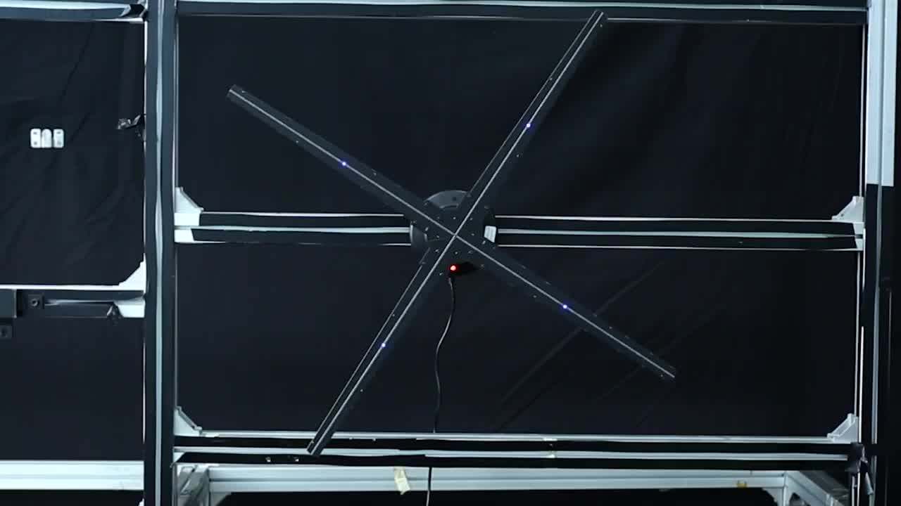 2019 4 Blades Hd Holographic Display 1920*1080 Spinning 3d Projector ...