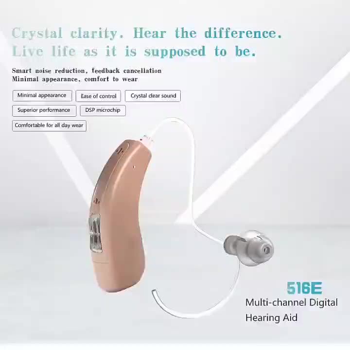 Blue Tooth Hearing Aids For Seniors Rechargeable Digital Hearing Amplifier With Smart App ...