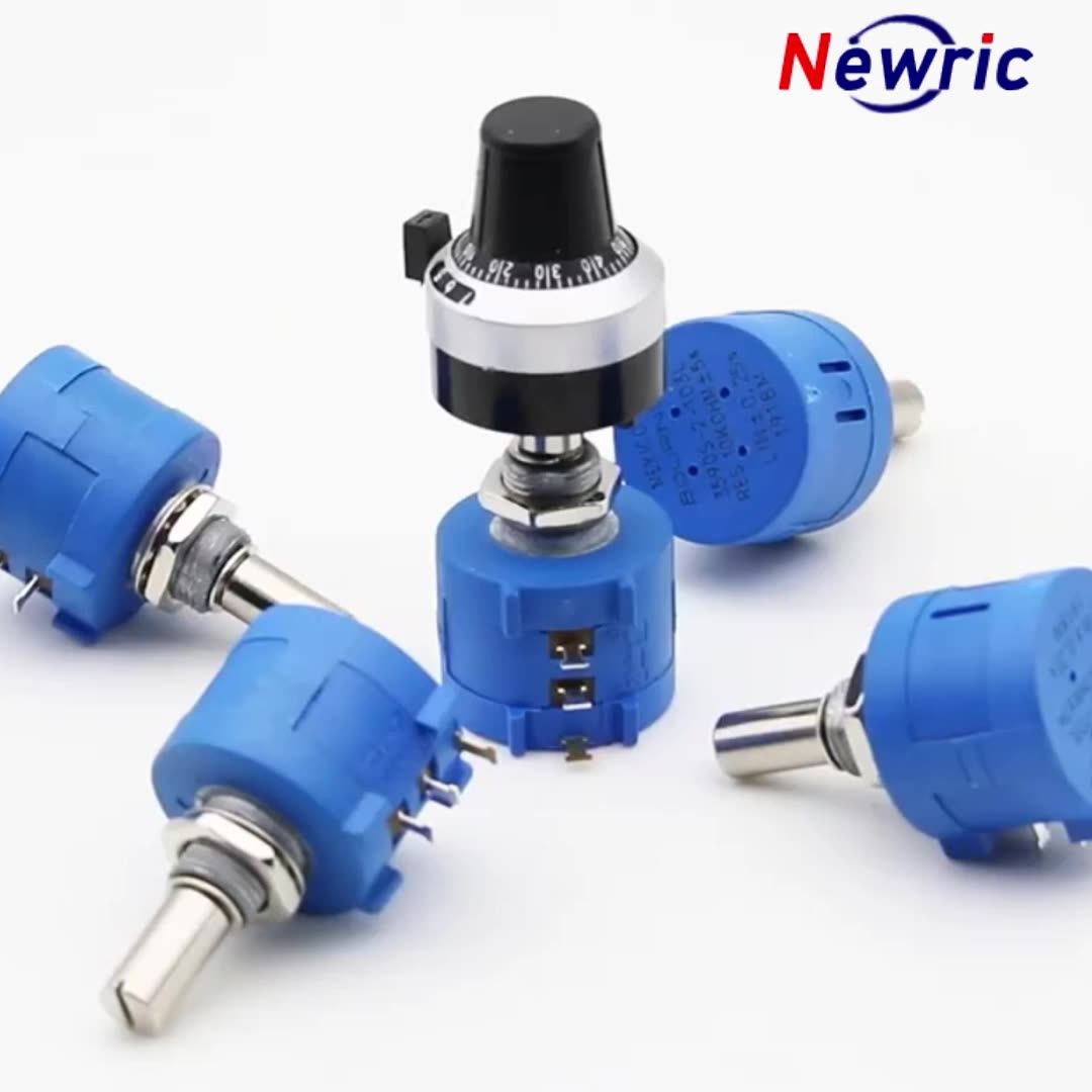 Rotary Potentiometer Adjustable Resistor Integrated Knob 100k Precision ...