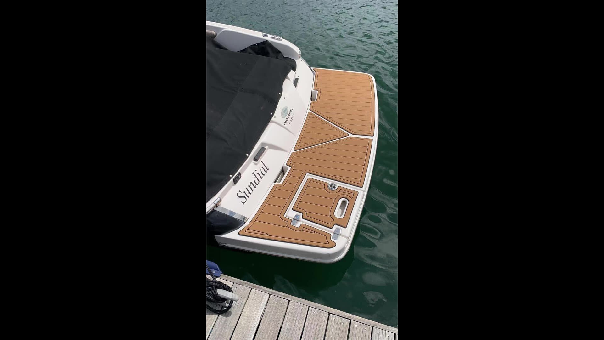 2009 Regal 2700 Swim Platform Cockpit Pad Boat Eva Foam Faux Teak Deck ...