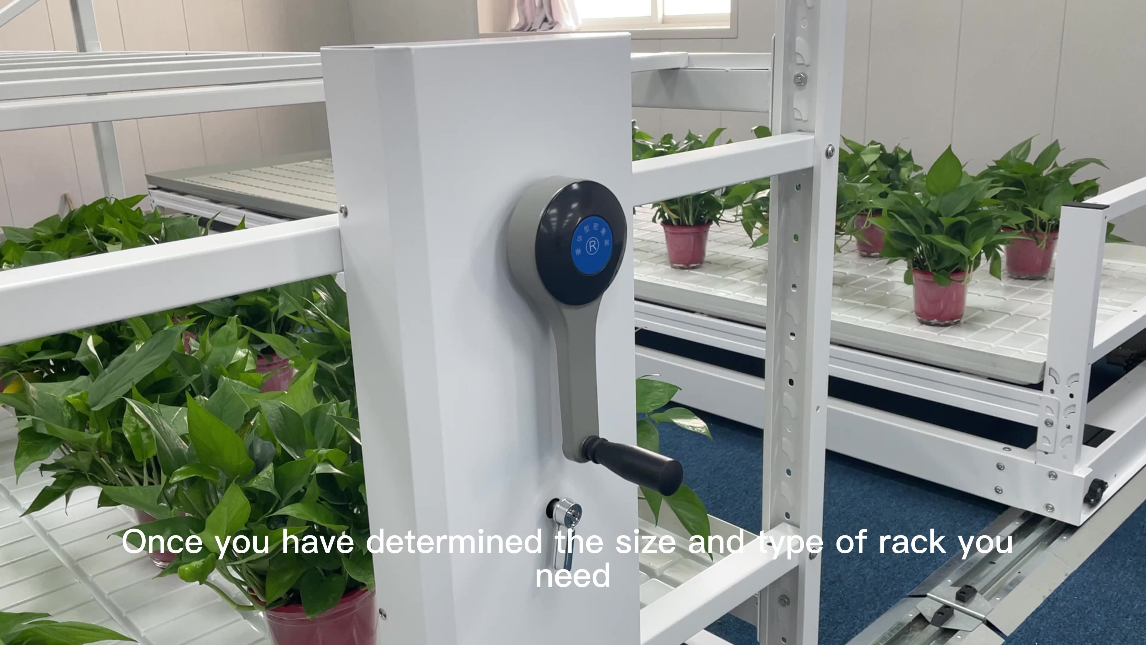 Movable Rolling Bench Hydroponic Cultivation Plant Grow System Vertical ...