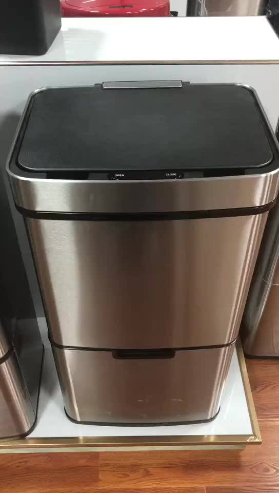 Metal Mesh Dustbin Recycle Compactor Large Sensor Binhs Large Waste ...