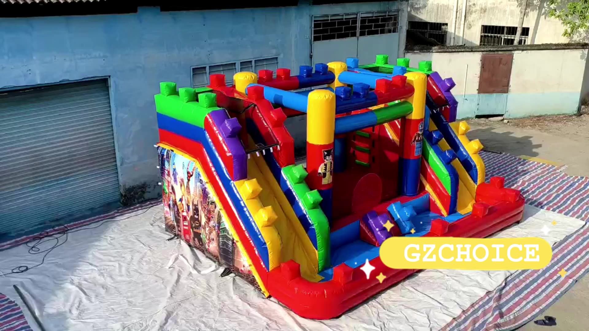 High Quality Inflatable Bounce House With Slide For Kids Commercial ...