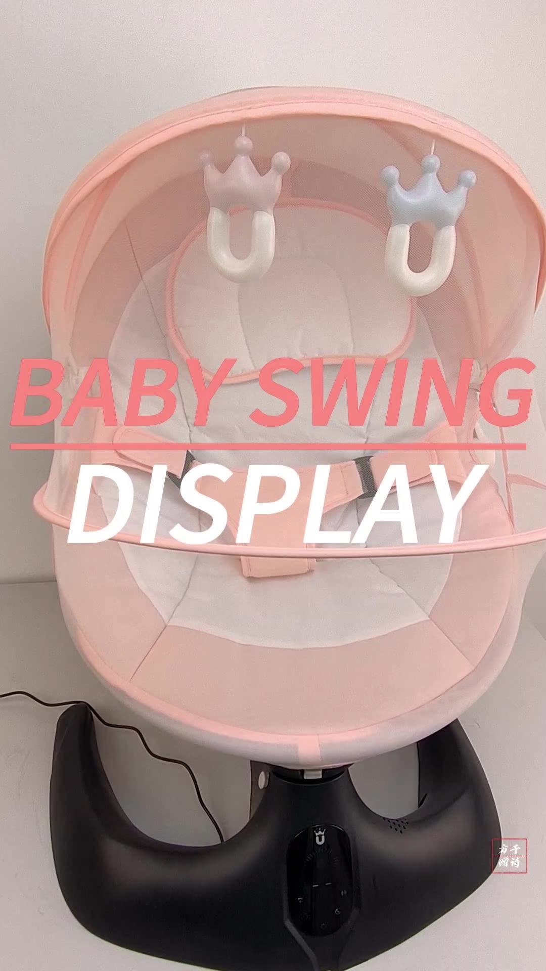 Baby Rocker Electric Swing Chair Smart Remote Controlled Foldable ...