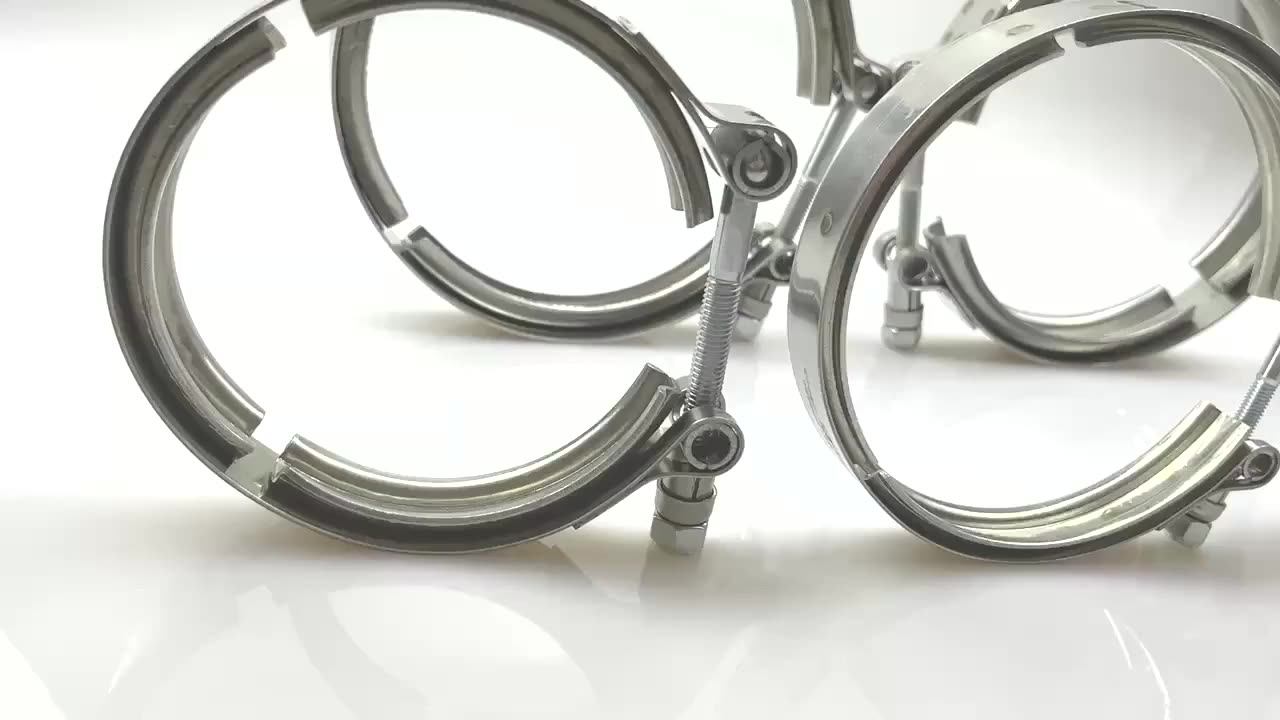 V Band Flange Auto Parts Pipe Coupling Clamp With Flange Male Female ...