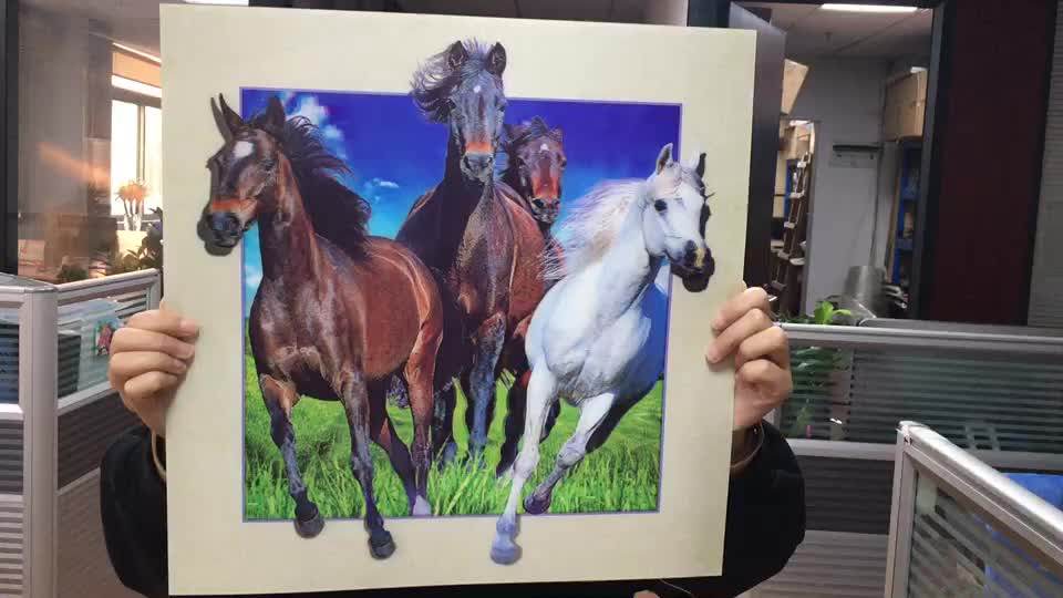5d Animal Picture Horse 3d 5d Lenticular Picture Posters Customized ...