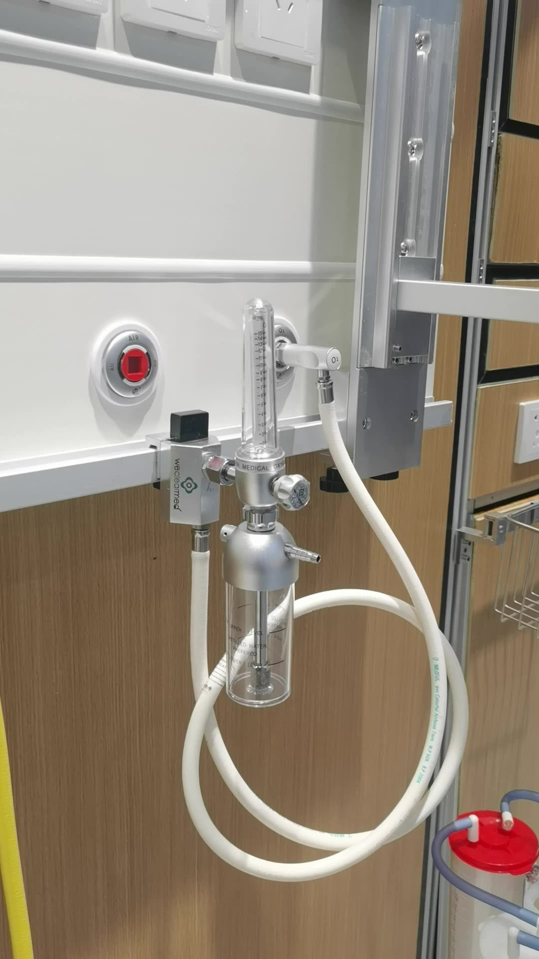 Hospital Bedhead Unit Wall Mounted Medical Oxygen Regulator Flowmeter ...