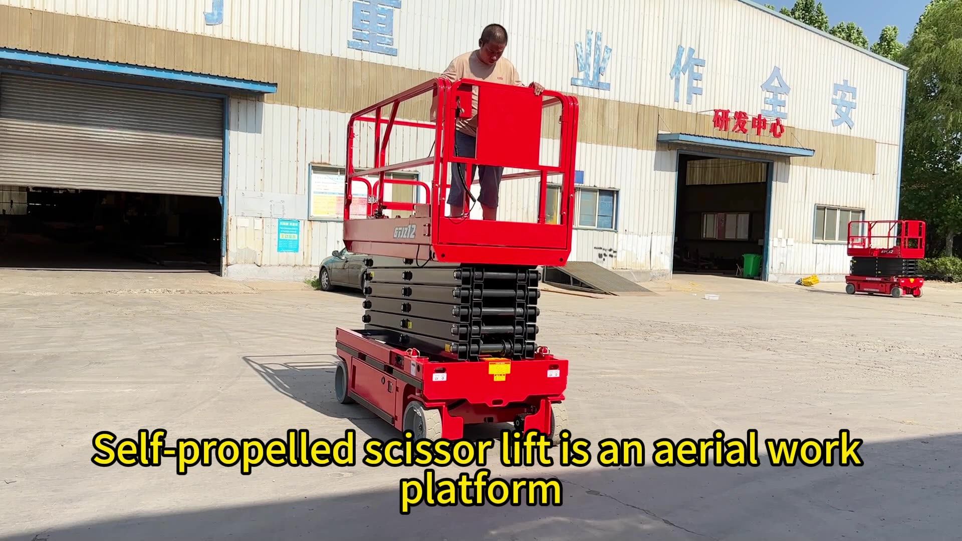 Customized Color Self-propelled Elevated Hydraulic Scissor Jack Lift ...