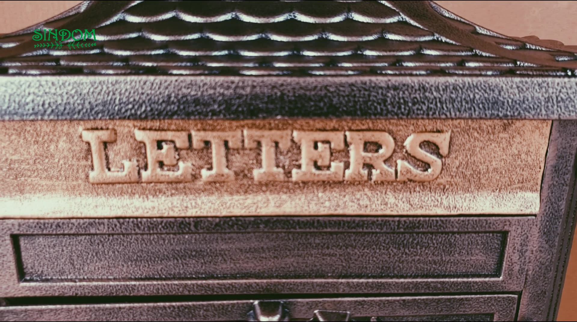 Classic Die Cast Aluminum Letter Box Waterproof Wall Mount Mailbox ...