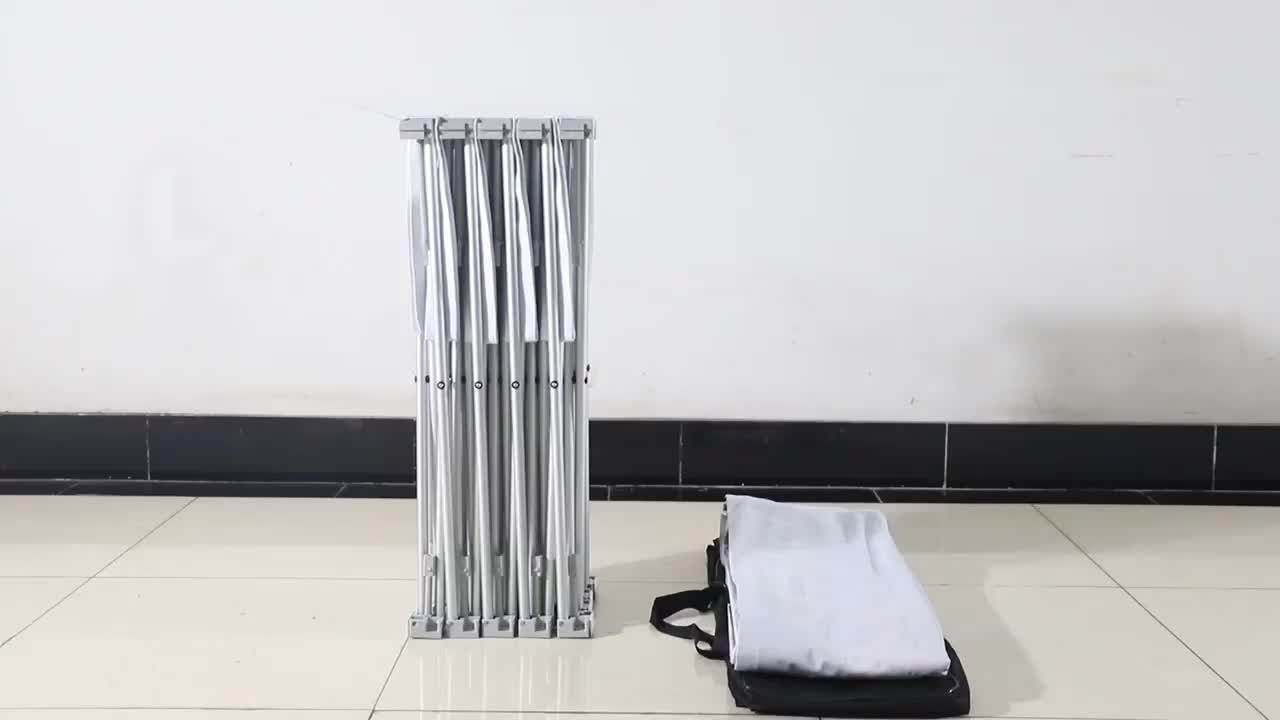 10ft Portable Pop Up Wall Aluminium Adjustable Straight Event Backdrop ...
