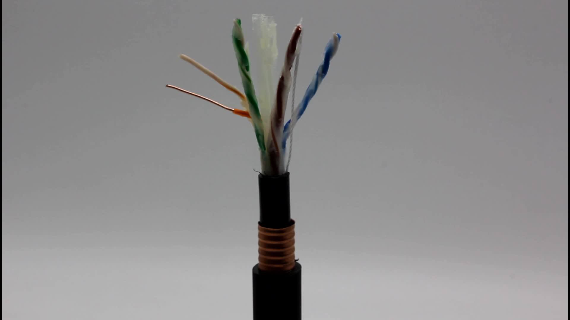 Cat6 Outdoor Jelly Filled Copper Network Cable Categoria 6a 6 Utp Cat5e ...