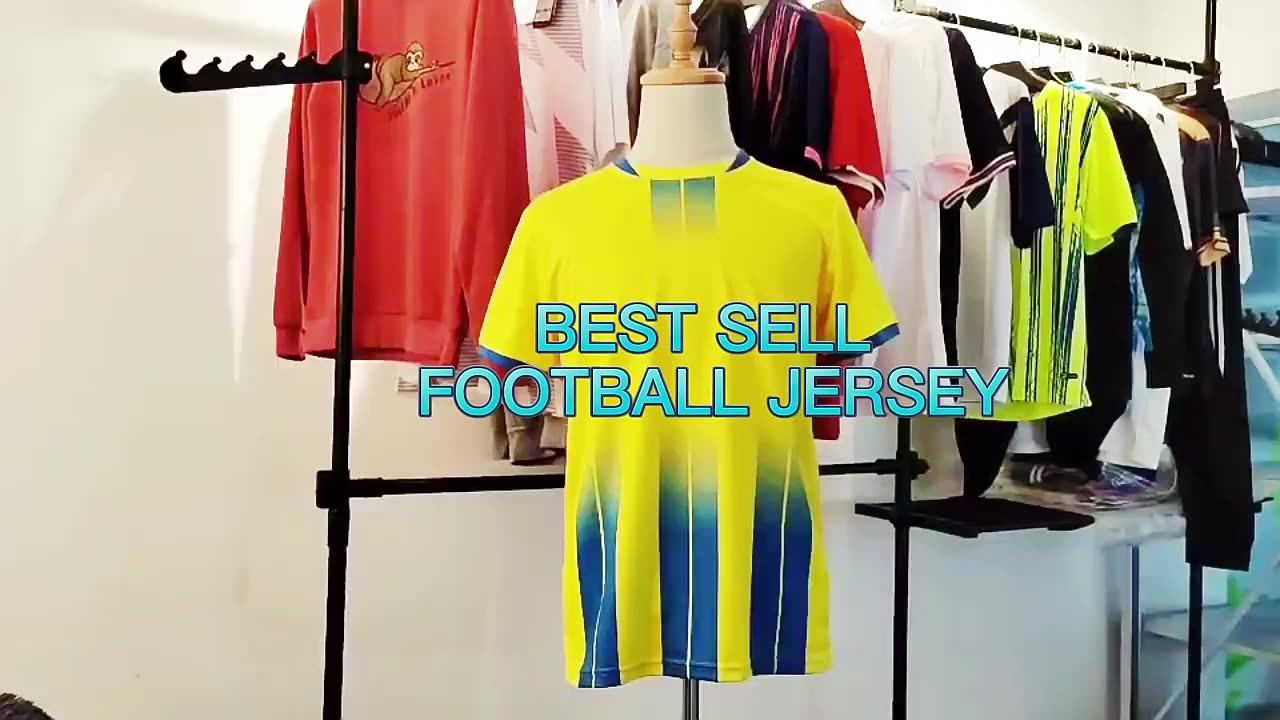 Custom Plain Polyester Breathable Mens Sports Football Jersey Soccer ...