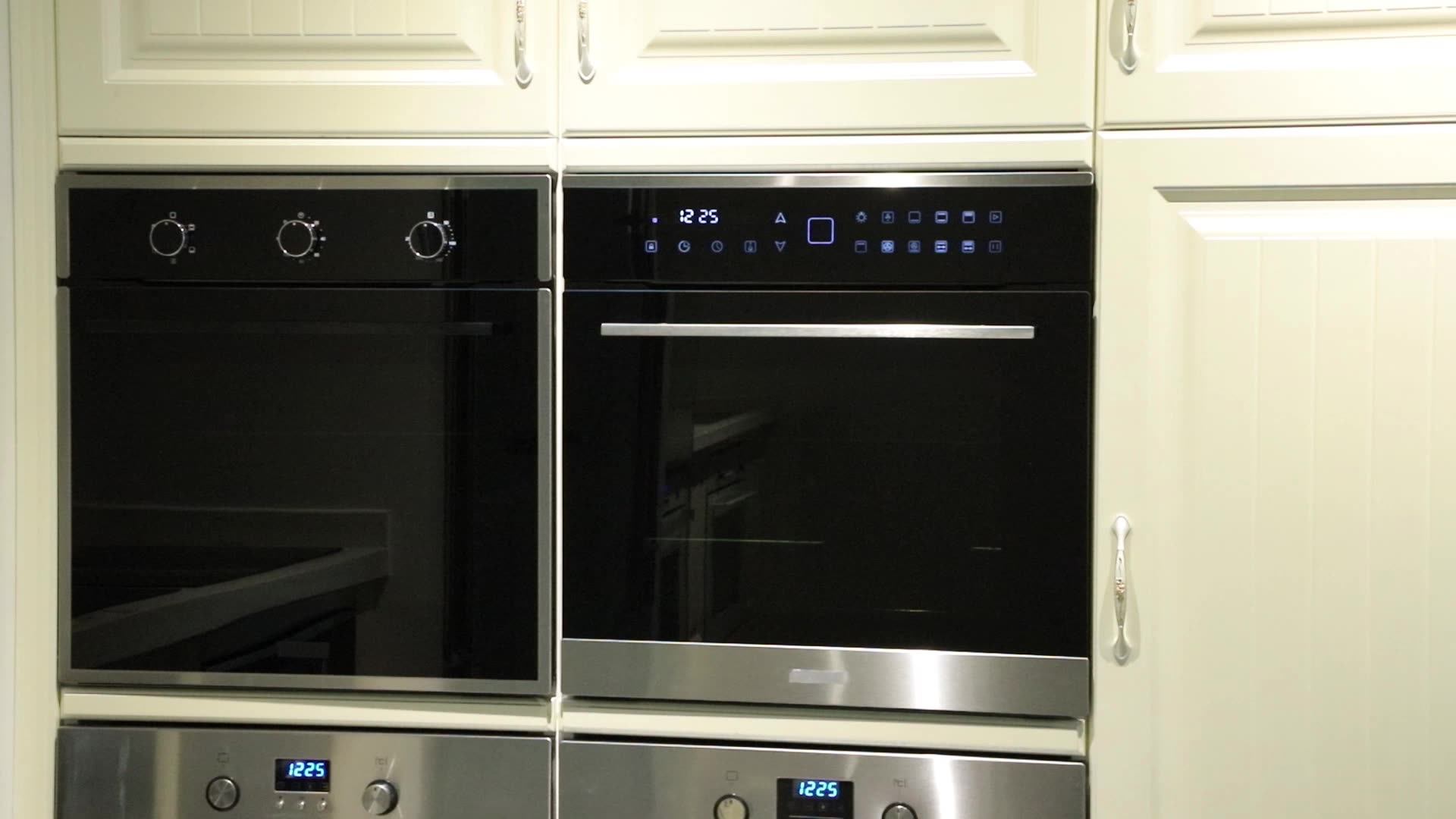 60l Stainless Steel Built-in Electric Convection Oven 8 Function Knob ...
