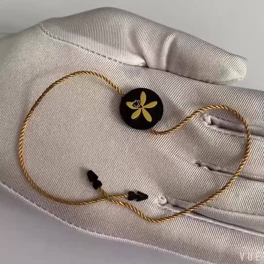 Custom Plastic Hang Tag String Lock Elastic Loop Garment Seal Tags ...