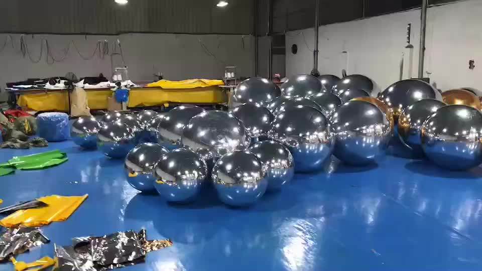 2m Silver Decorative Mirror Ball/inflatable Reflective Ball For ...