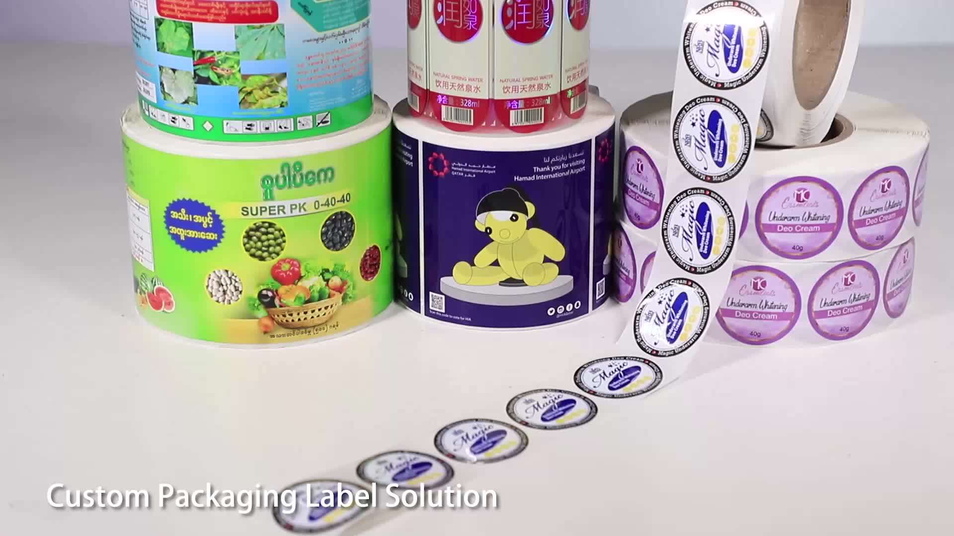 Self Adhesive Custom Printing Paper Product Sticker Label - Buy Product ...