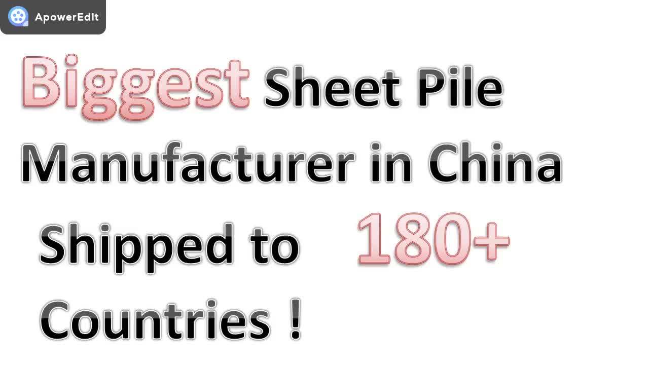 Az27-800 Az26 Az24-700 Z Type Steel Sheet Pile - Buy Az27-800 Sheet ...