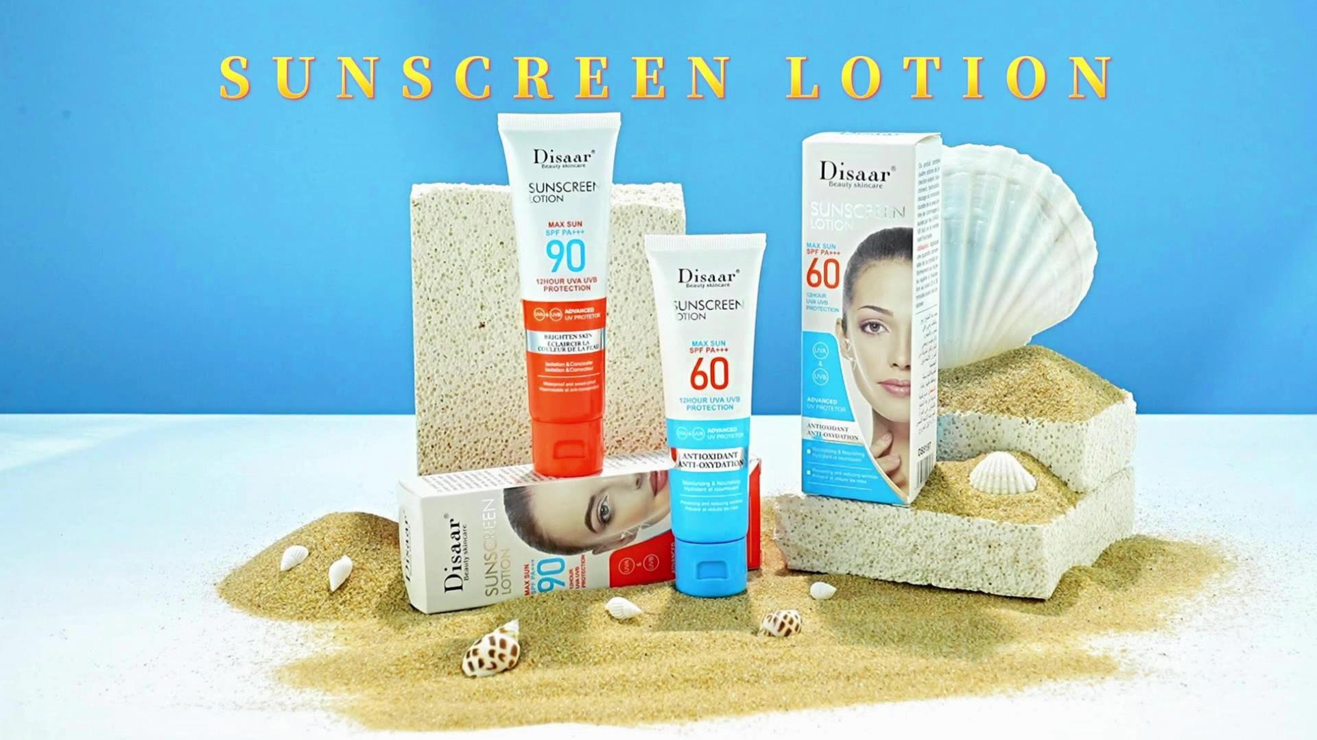 Disaar Organic Spf 90 Sunscreen Hydrating Anti Uv Cream Sun Protection Sunscreen For Black Skin ...