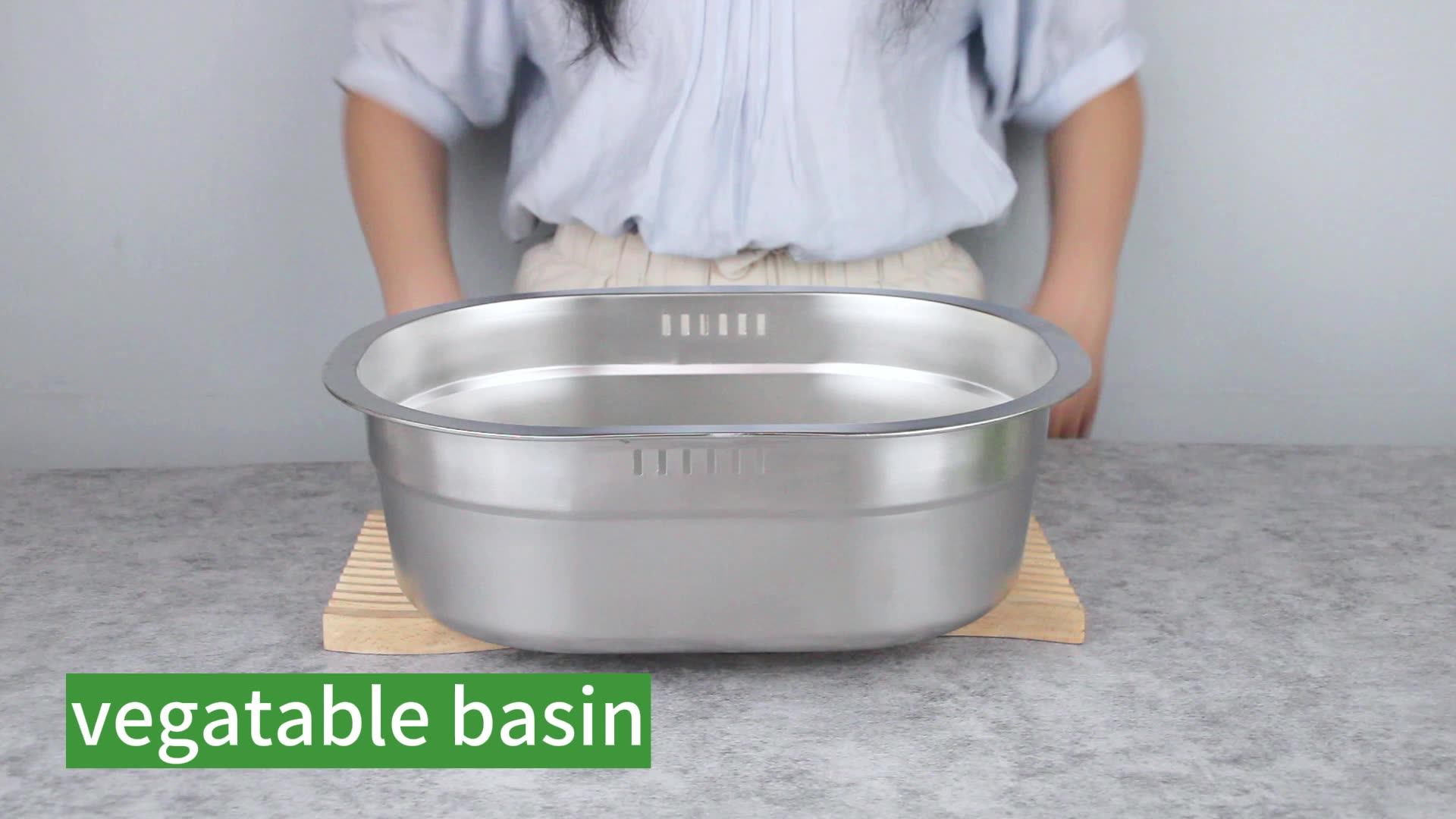 Hongyuan Multi-purpose Stainless Steel Washing Bowl For Sink Wash ...