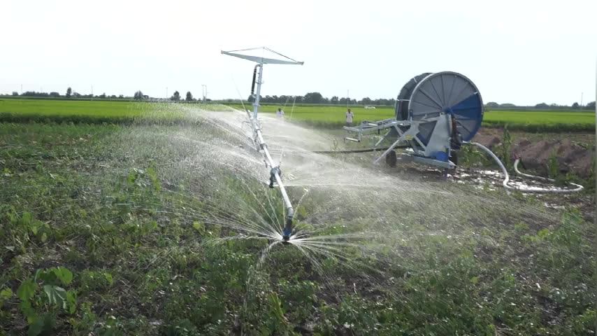 Agricultural Big Size Mobile Hose Reel Irrigation Travelling Boom ...