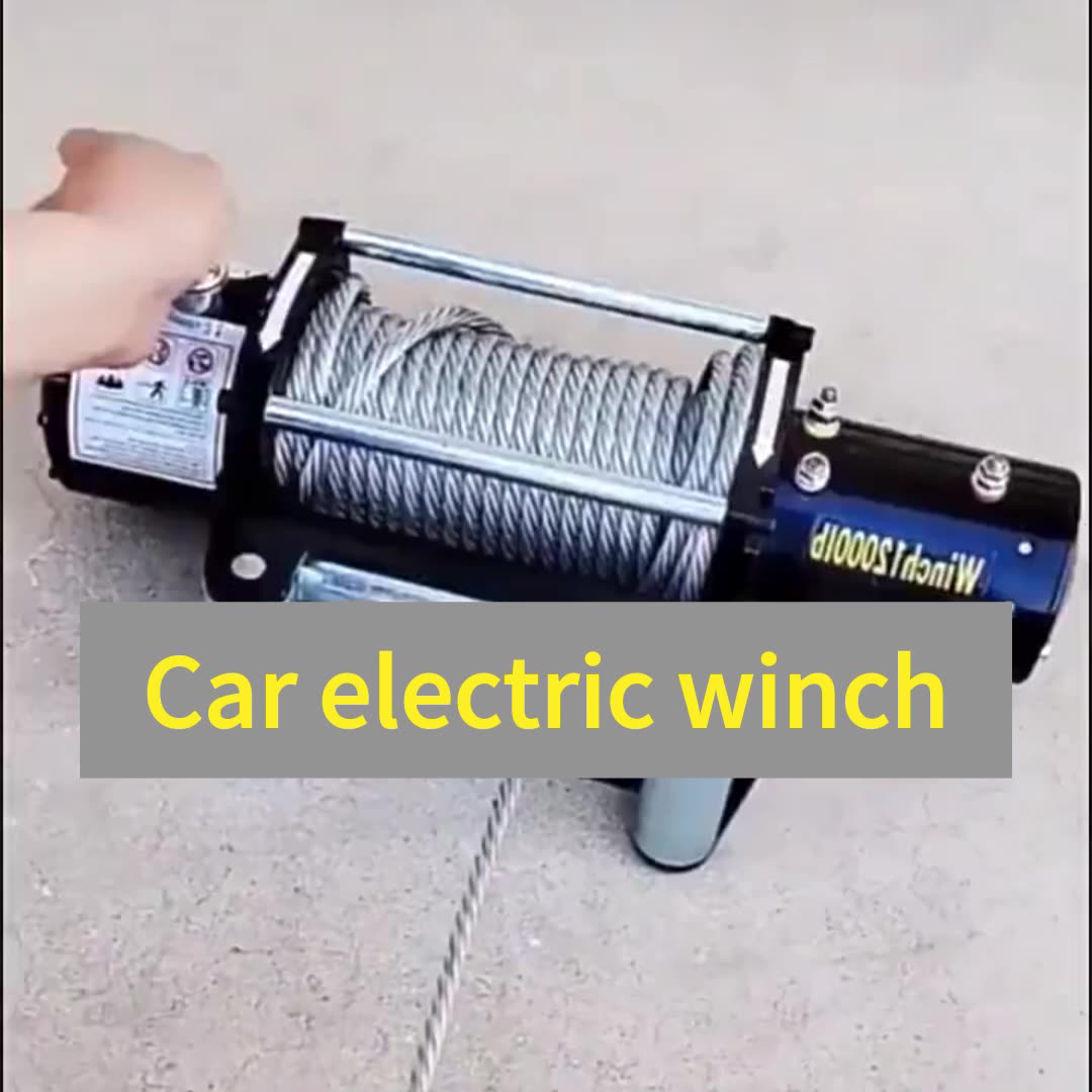 .4x4 Accessories Ce Approved 2000- 12000 Lbs Portable Electric Hoist Mini 24v/12v Vehicle ...