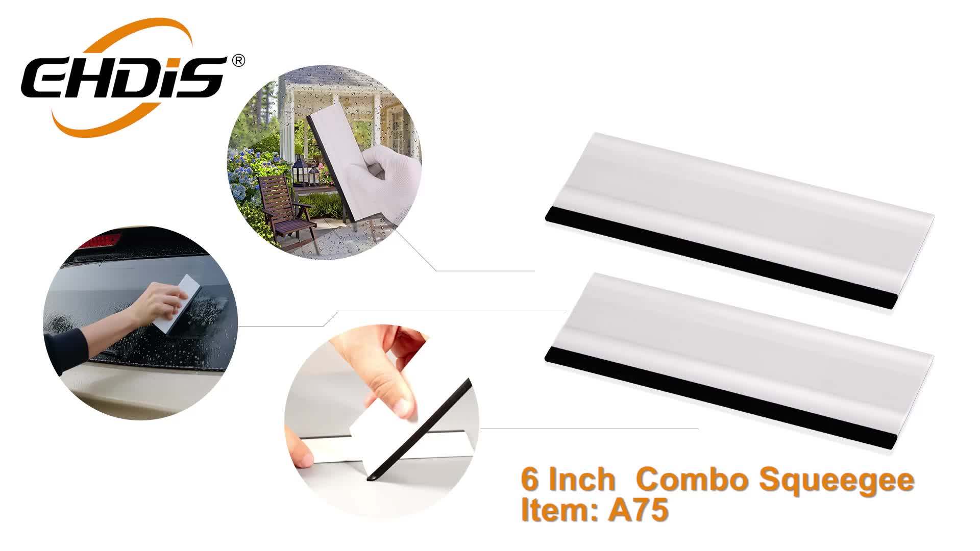 Car Home Decals Vinyl Application Tool 6" Block Squeegee With Rubber ...