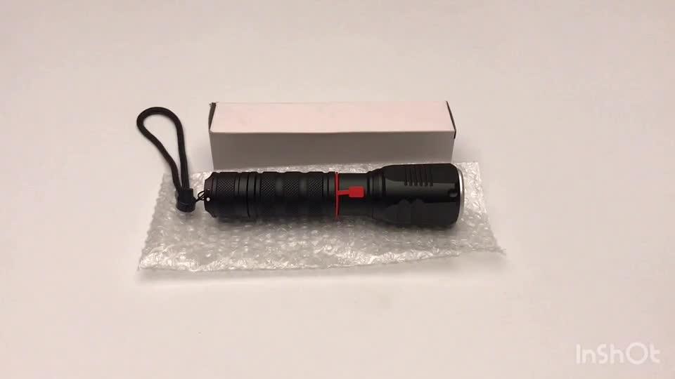 New Square Shape Dimmable Waterproof Rechargeable 18650 Flashlight ...