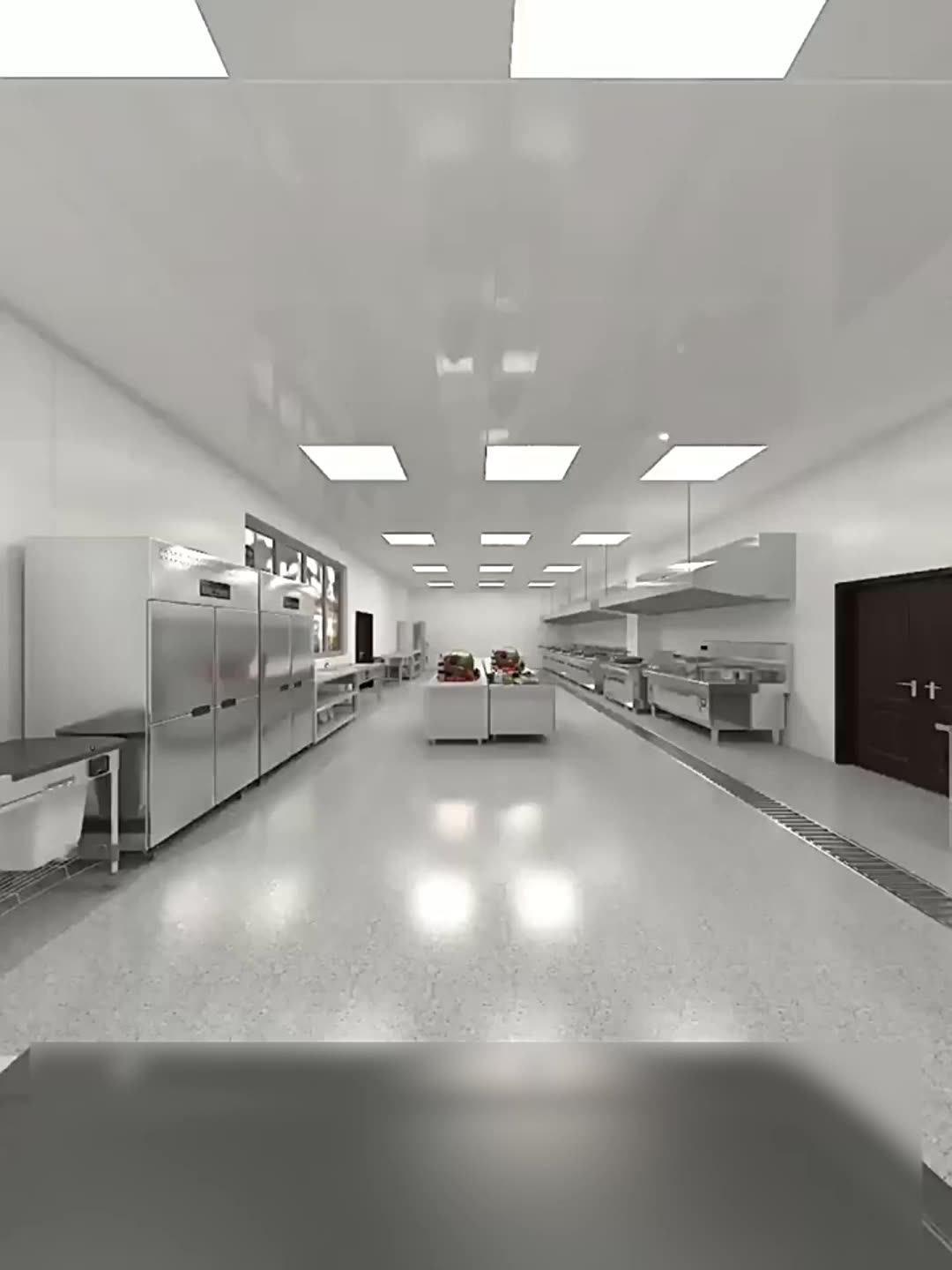 Platform Refrigerator Commercial Kitchen Worktable Freezer Commercial ...