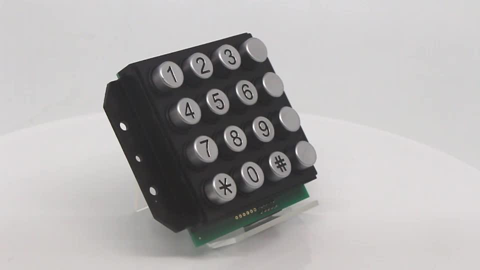 Ip65 Waterproof 4x4 Numeric Metal Usb Display Door Phone Keypad - Buy ...
