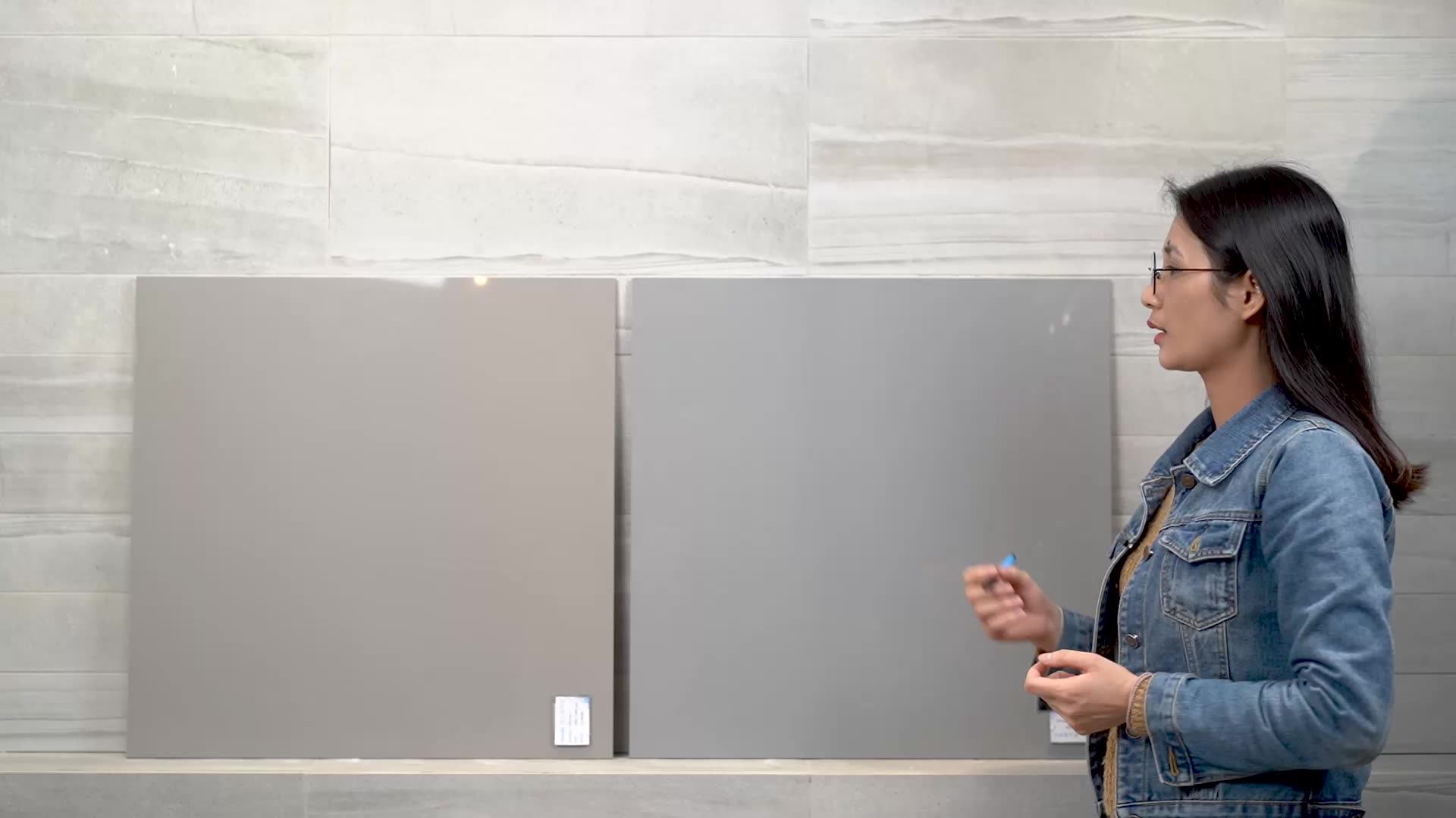 Lantai Porselen 60x60 Vitrifikasi Abu-abu Ubin Warna Murni - Buy Ubin ...