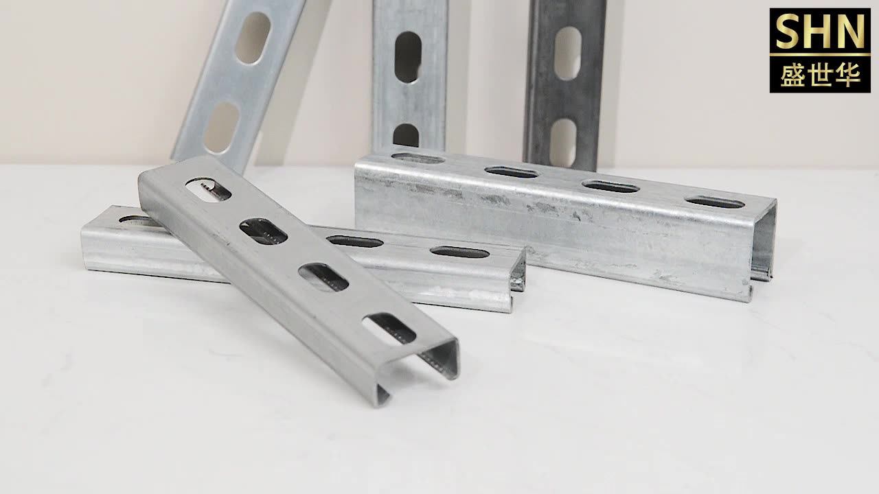 Steel Slotted Strut C Channel /back To Back Black C Channel Price - Buy ...