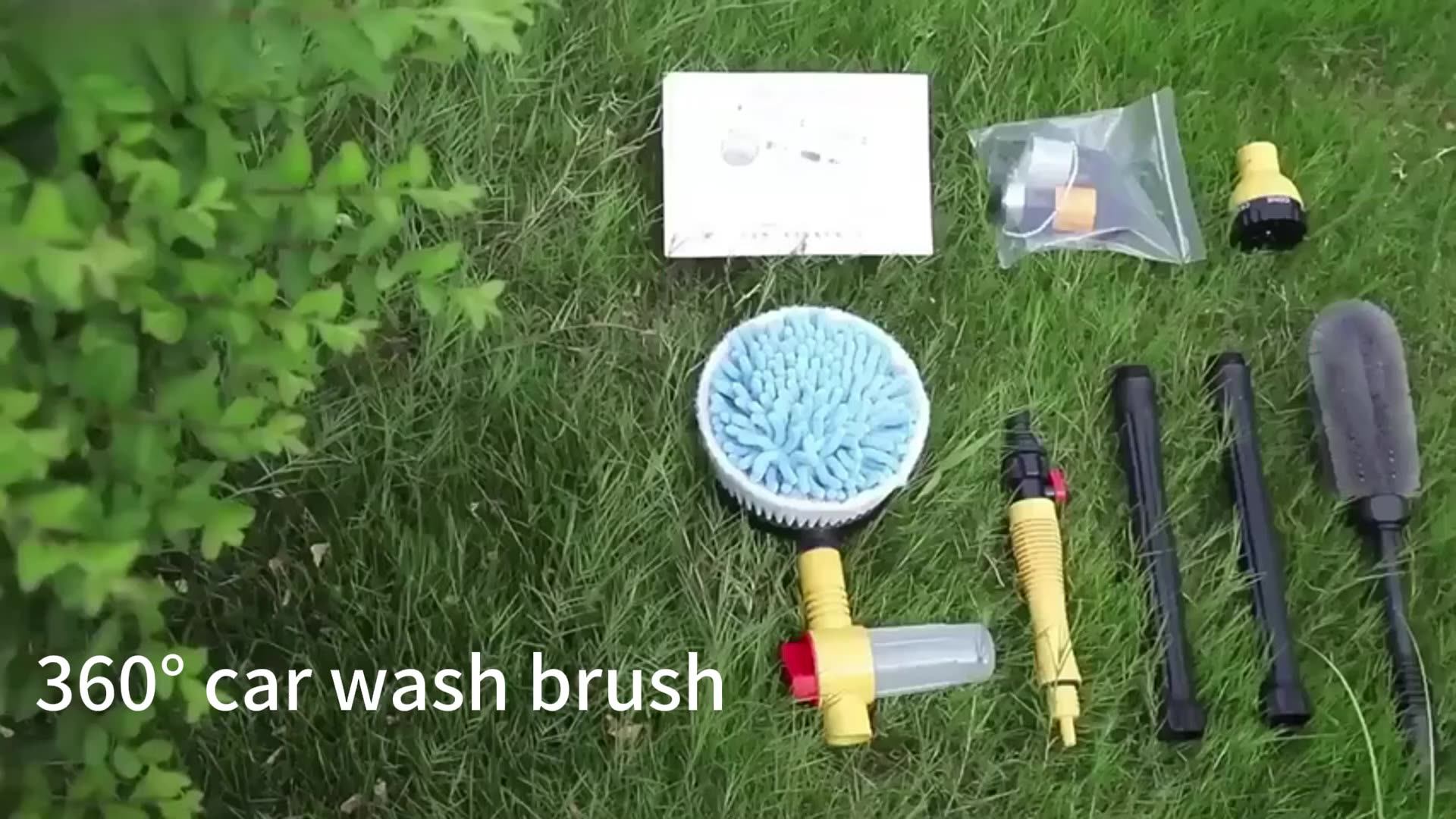 Auto Rotating Retractable Car Wash Brush With Long Handle 360 Degree ...