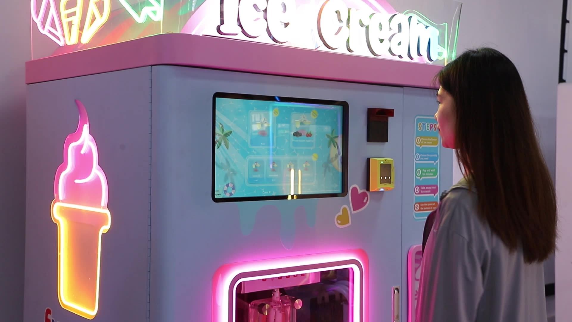 Funspace Customized 24-hour Self-service Smart Fully Automatic Ice ...