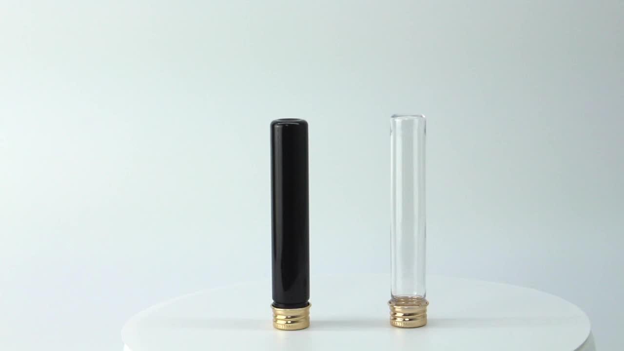 Clear Test Tube With Gold Color Aluminum Cap - Buy Plastic Test Tube ...