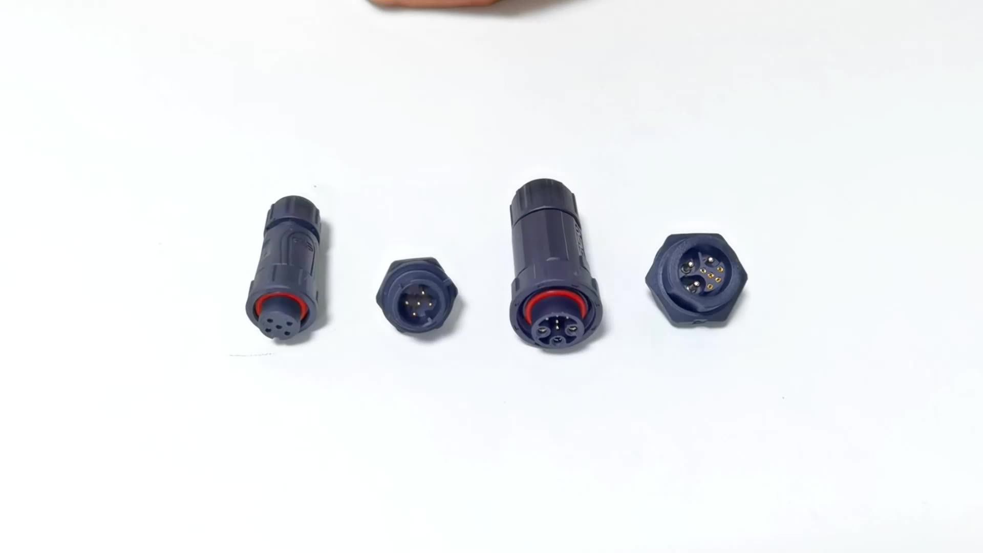 Ip67 Ip68 E10 Female Male Front Mount Solder Receptacle Threaded 2 ...