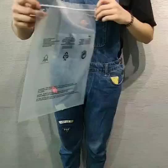 30*40cm Print Warning Label Transparent Self-sealing Plastic Package ...