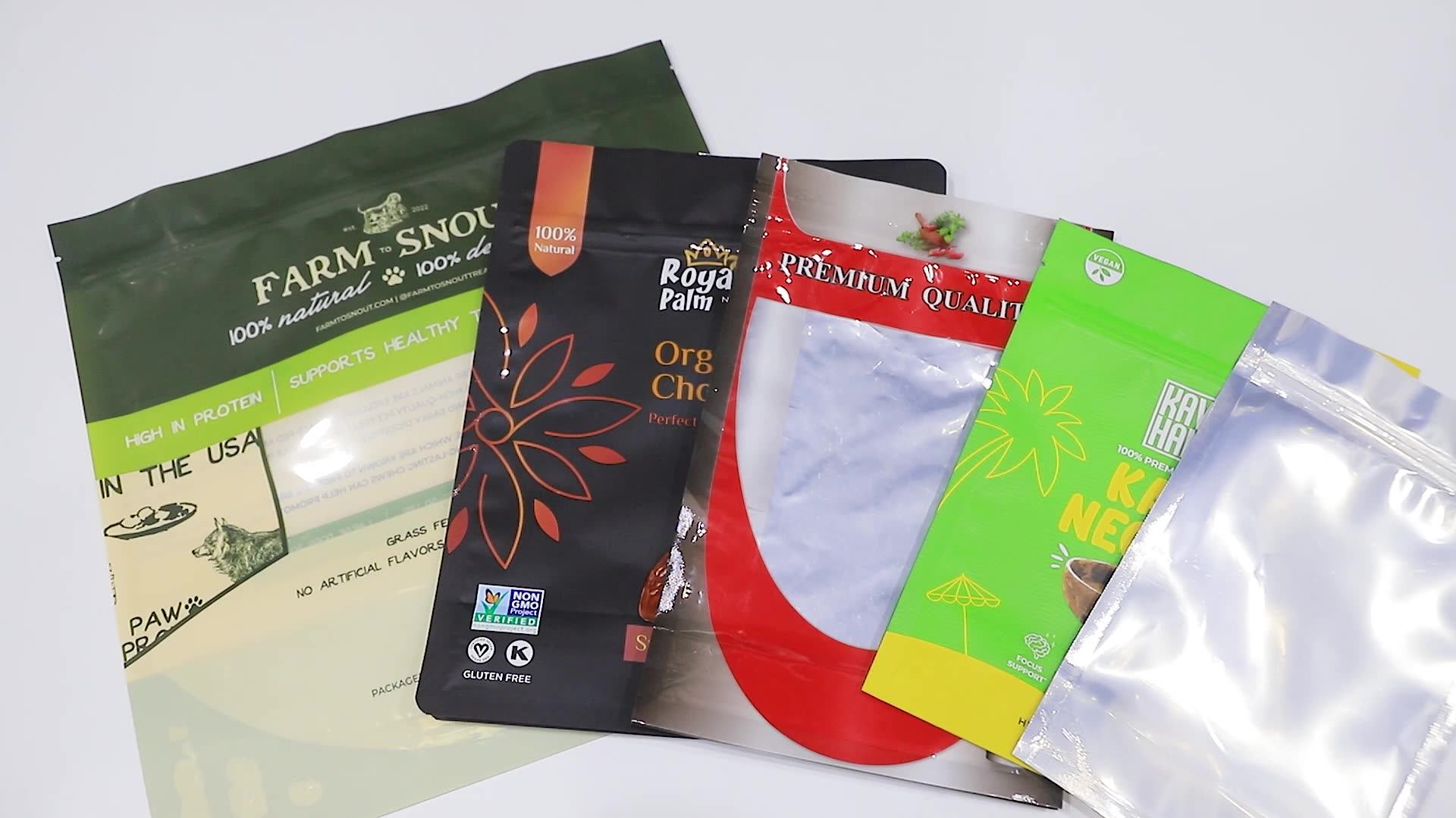 Custom Resealable Food Plastic Packaging Bag Aluminum Foil Ziplock ...