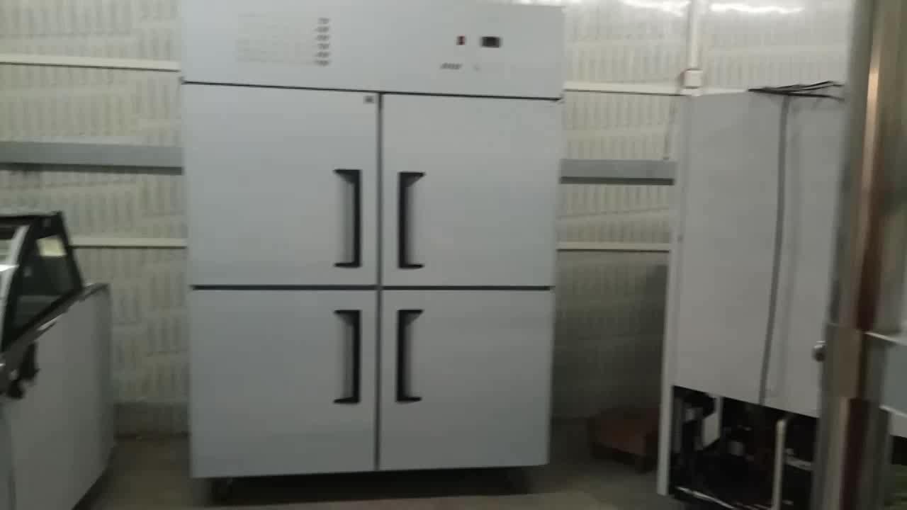 Kitchen Equipments Two Temperature 4 Door Cold Storage Refrigerator ...