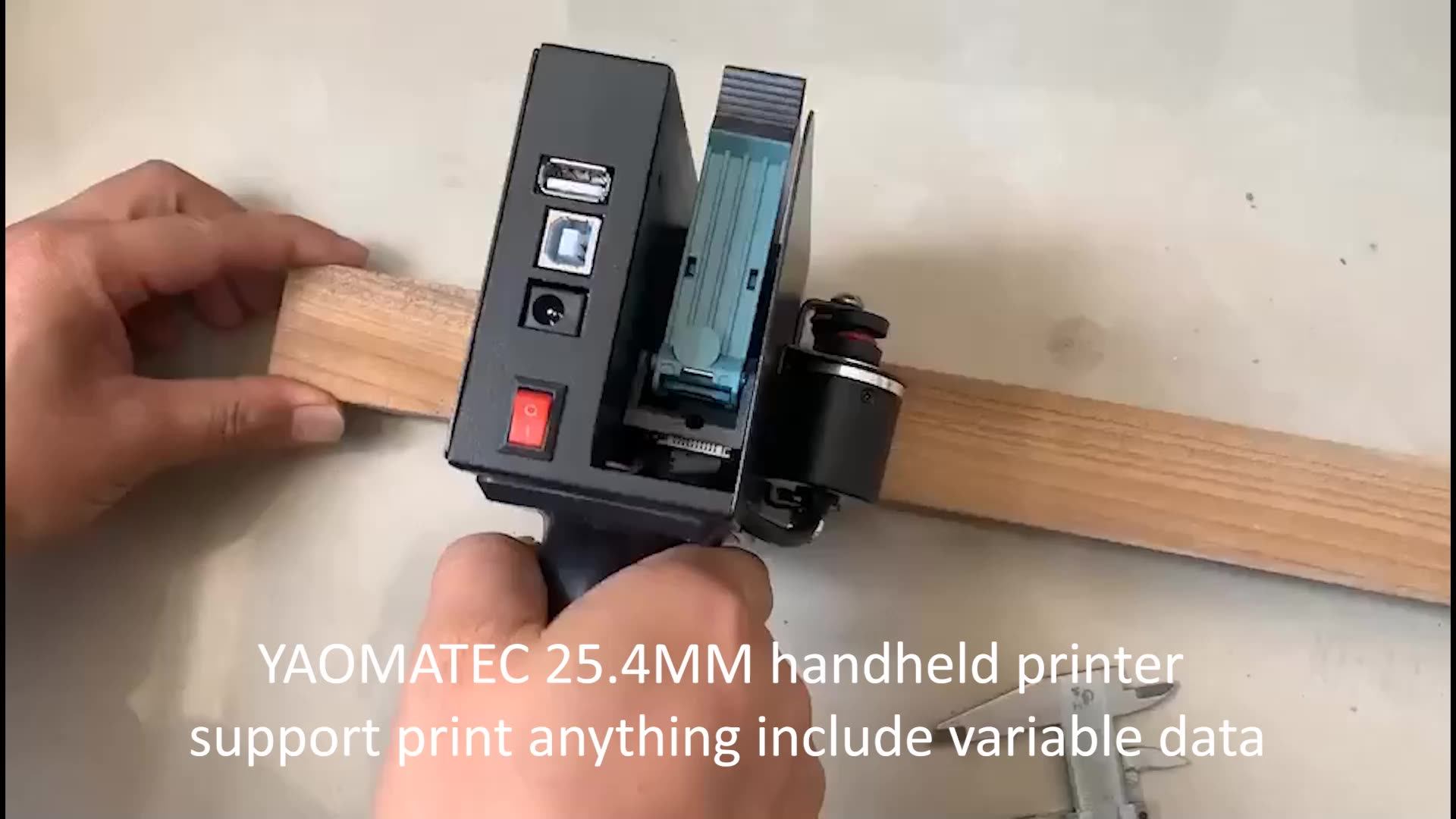 Yaomatec Handheld Mini Inkjet Printer Date Coding Machine For Cloth And ...
