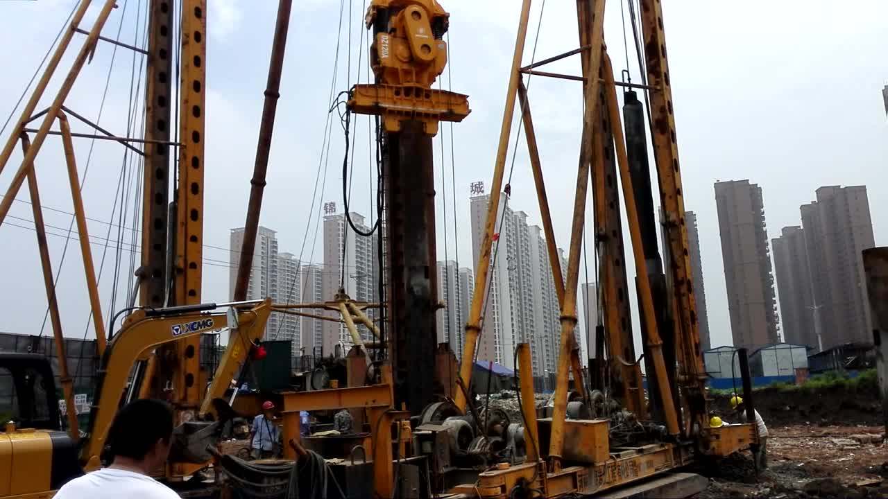 Dz120a Pile Foundation Machine Electric Vibro Hammer With Pipe Pile ...