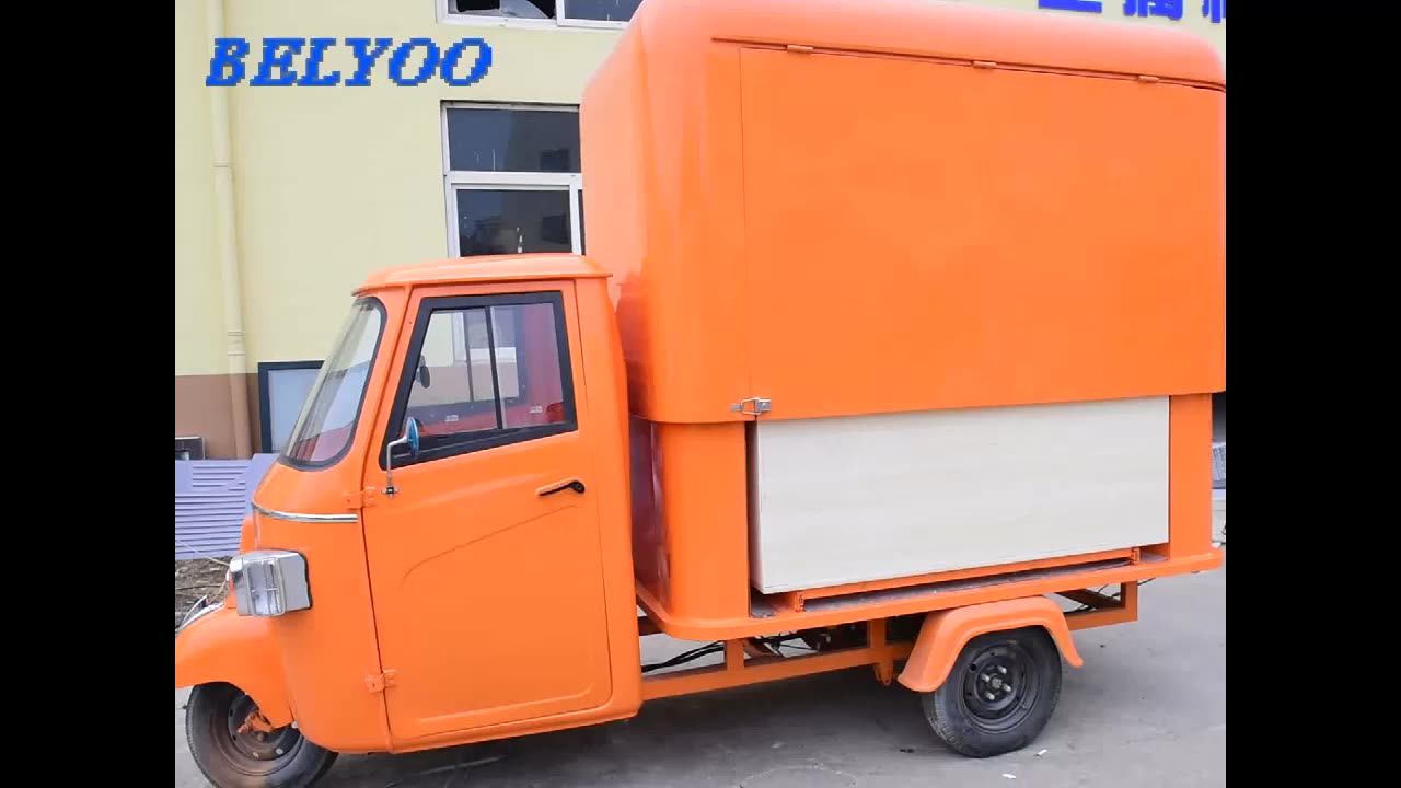 Customized Fast Food Truck With Full Kitchen Electric Ice Cream Cart ...