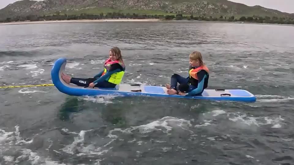 Inflatable Pool Toy Water Floating Jet Ski Boat Pvc Motorized Model Mat ...