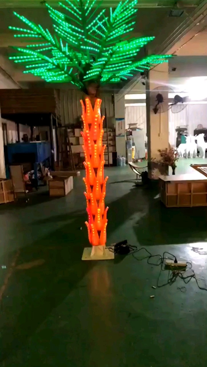 Outdoor Use Charming Green Color Led Palm Tree/led Coconut Tree Lights ...