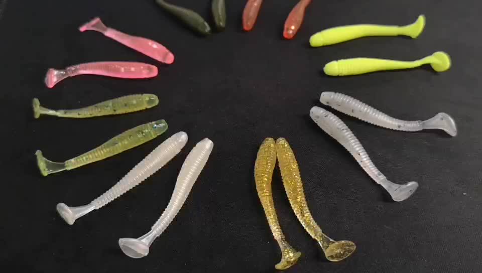 Hengjia Soft Floating Isca Fishing Lure Fly Silicone Bait Worms Shad ...