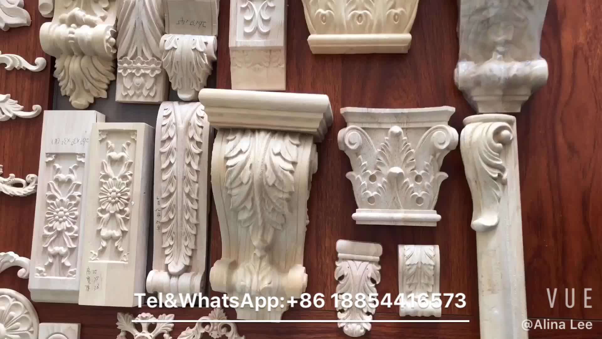 Decorative Column Head Wod Carved Capitals Decorative Wood Corbels ...